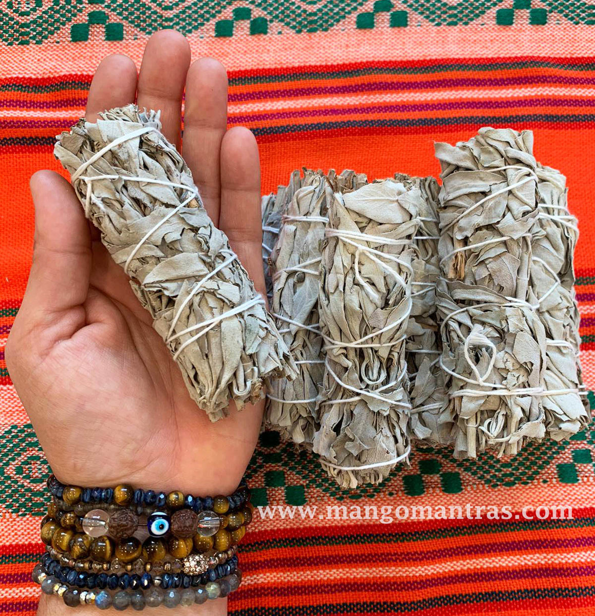 White Sage 4" Smudge Wand – Mango Mantras LLC