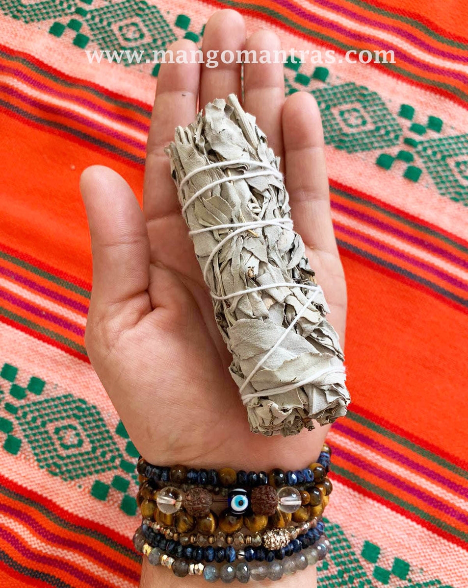 White Sage 4" Smudge Wand – Mango Mantras LLC